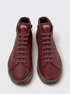 Camper Peu Touring Grained Leather Ankle Boots With Side Zip