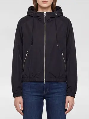 Moose Knuckles Hooded Polyester Windbreaker - Black