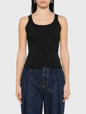 Amiri Basic Tank Top In Stretch Cotton - Black