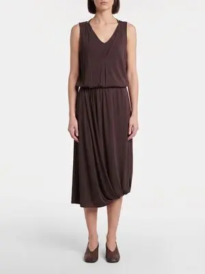 LEMAIRE Viscose Blend Dress - Brown