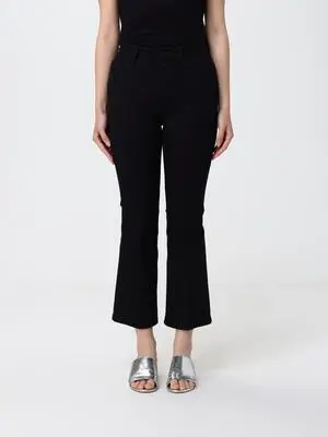 Liu Jo Mid-rise Flared Jeans In Stretch Cotton Denim - Black