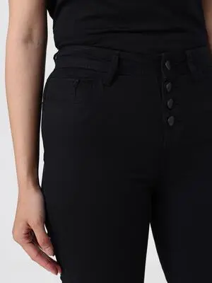 Liu Jo Mid-rise Flared Jeans In Stretch Cotton Denim - Black