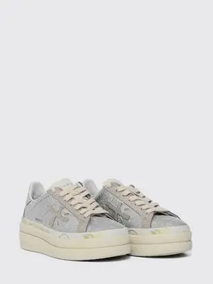 Premiata Claudia Nylon Sneakers With Rhinestones