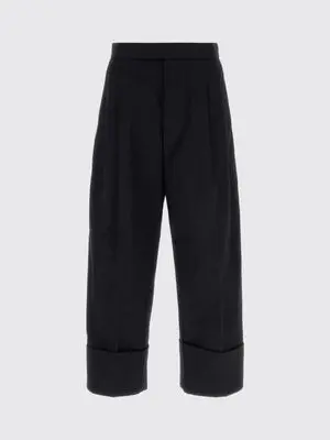 Thom Browne Cotton Gabardine Tailored Trousers - Navy