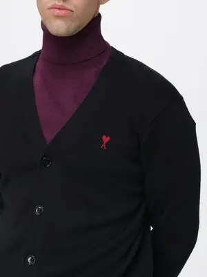 AMI Paris Wool V-neck Cardigan