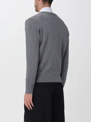 AMI Paris V-neck Cardigan With Embroidered Logo