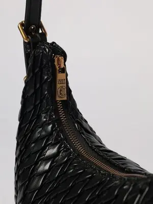 Just Cavalli Woven Faux Leather Bag