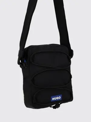Hugo Vytal Recycled Nylon Crossbody Bag With Zip Closure And Applied Logo