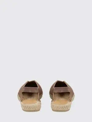 CastaÑer Rania Suede Slingback Espadrilles With Low Heel - Brown