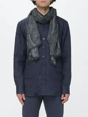 Etro Fringed Paisley Jacquard Cashmere Scarf - Black