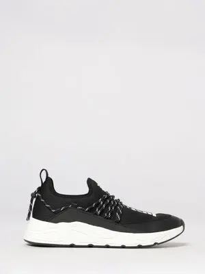 Just Cavalli Mesh And Rubber Sneakers - Black