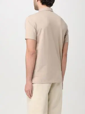 Peuterey Cotton And Silk Blend Polo Shirt - Beige