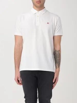 Peuterey Cotton And Silk Blend Polo Shirt - White