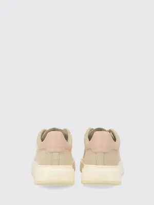 Woolrich Suede Leather Low Top Sneakers With Round Toe And Rubber Sole