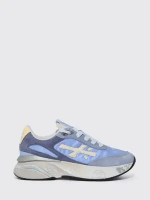 Premiata Moerund Suede And Nylon Sneakers Blue