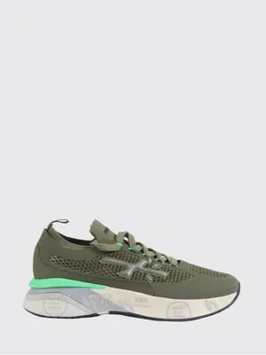 Premiata Moerund Suede And Nylon Trainers - Green