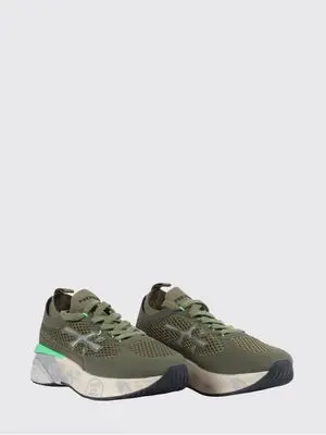 Premiata Moerund Suede And Nylon Trainers - Green