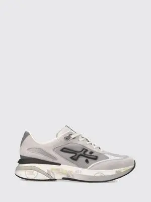 Premiata Moerund Suede And Nylon Sneakers - Grey 1