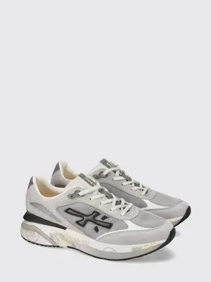 Premiata Moerund Suede And Nylon Sneakers - Grey 1