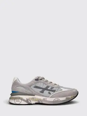 Premiata Moerund Suede And Nylon Sneakers - Grey