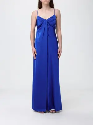 Ralph Lauren Satin V-neck Maxi Dress