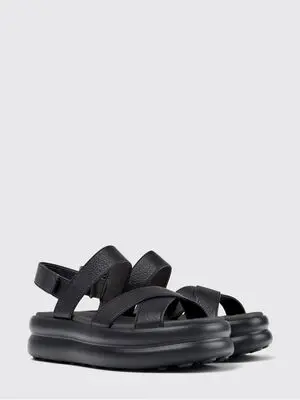 Camper Pelotas Flota Up Grained Leather Sandals