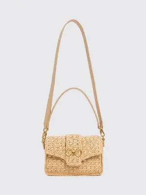 TWINSET Crochet Raffia Bag - Natural