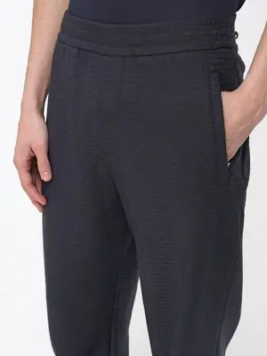 Emporio Armani Textured Trousers - Blue