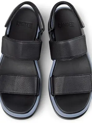 Camper Pelotas Flota Up Grained Leather Sandals