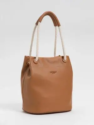 TWINSET Grained Synthetic Shoulder Bag