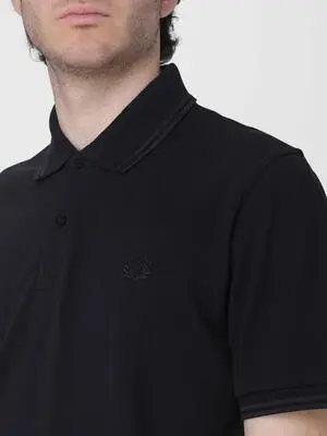 Fred Perry Cotton Polo Shirt - Black
