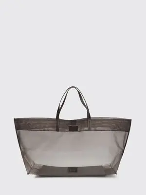 Staud Christos Large Mesh Nylon Bag - Coffee