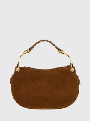Alexander McQueen Wishbone Suede And Leather Mini Shoulder Bag
