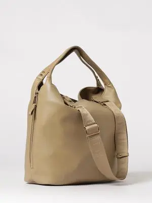 Liu Jo Kaliska Faux Leather Bag With Perforated Monogram - Mud