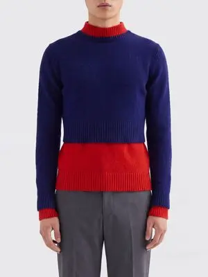 JIL SANDER Bi Wool Blend Pullover - Blue