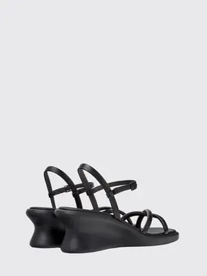 Camper Louise Leather Wedge Sandals