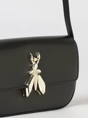 Patrizia Pepe Monogrammed Leather Shoulder Bag