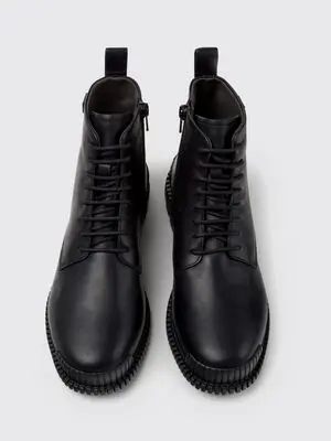 Camper Pix Lace-up Calfskin Combat Boots With Xl Extralight® Sole