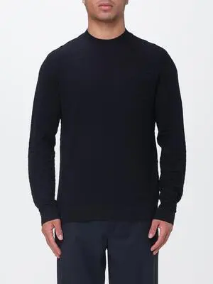 Emporio Armani Textured Pullover - Blue
