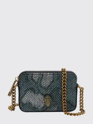 Kurt Geiger Kensington Python Print Mini Camera Bag With Chain Strap - Green