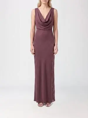 Andamane Long Draped Silk Gown