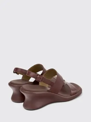 Camper Louise Leather Wedge Sandals