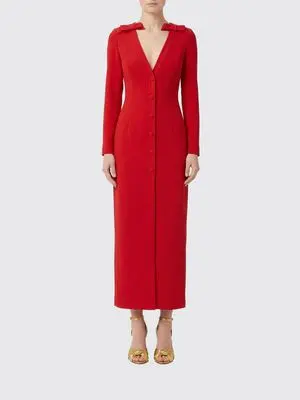 Alessandra Rich Viscose Dress - Red