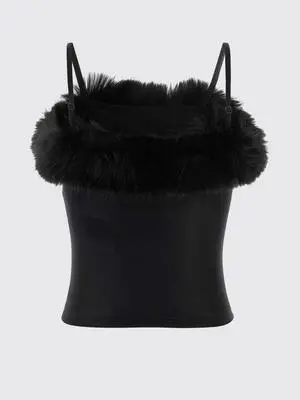 Balenciaga Slim Fit Evening Top In Crêpe With Square Neckline And Off-shoulder Design