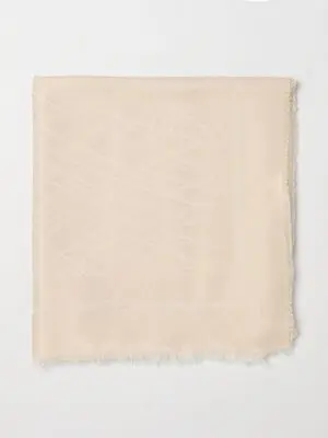 Elisabetta Franchi Lurex Scarf - White