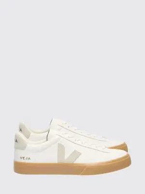 VEJA Campo Chromefree Leather Sneakers With Contrast Logo - White