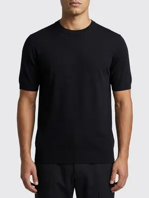 Fedeli Basic Cotton Crew Neck Knit - Black