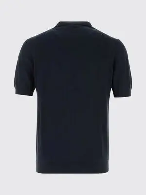 Fedeli Basic Cotton Crew Neck Knit - Blue