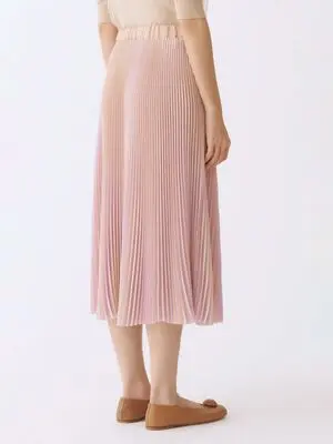 Fabiana Filippi Pleated Midi Skirt - Beige