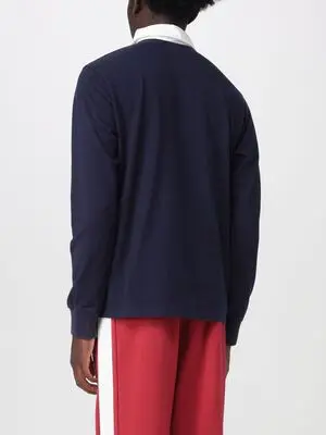 Champion Time Capsule Long-sleeved Cotton Jersey Polo With Half-zip